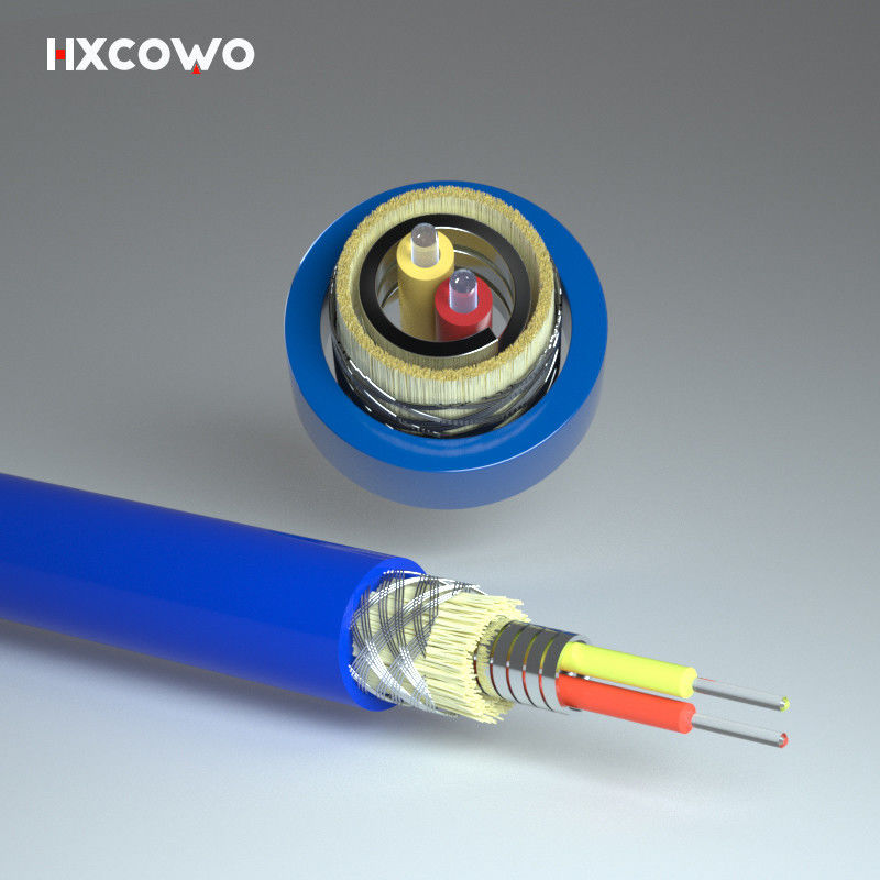 LSZH TPU Flexible Spiral Steel Armored Fiber Optical Cable For ...